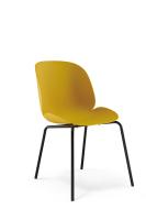 China Seat Dimensions 46H 46W 41D cm Modern Plastic Chair with Conical Tube Base Stand Stylish Comfortable Durable Seating Solution for sale