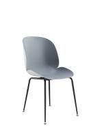 China Seat Dimensions 46H 46W 41D cm Modern Plastic Chair with Conical Tube Base Stand Stylish Comfortable Durable Seating Solution for sale