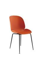 China Seat Dimensions 46H 46W 41D cm Modern Plastic Chair with Conical Tube Base Stand Stylish Comfortable Durable Seating Solution for sale