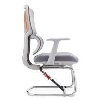 China White Office Swivel Chair Featuring 25 Steel Tube Construction Adjustable Backrest and Smooth Rolling Casters for Office for sale