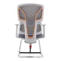 China White Office Swivel Chair Featuring 25 Steel Tube Construction Adjustable Backrest and Smooth Rolling Casters for Office for sale