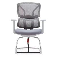 China White Office Swivel Chair Featuring 25 Steel Tube Construction Adjustable Backrest and Smooth Rolling Casters for Office for sale