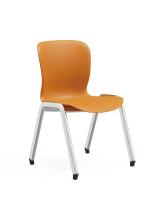 China Dining Chair Modern Plastic Chair Ergonomic Design Easy Clean Stylish Suitable Office Restaurant Cafe Settings for sale