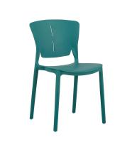 China 4.5kg Lightweight Modern Plastic Dining Chair with Solid Cylindrical Foot Base and Stackable Design for Cafeterias and Waiting Areas for sale
