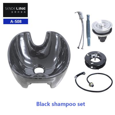 China Ceramic Hair Salon Chair Replacement Parts For Barber Chair Shampoo Tray for sale