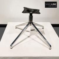 China 360 Degree Rotation Aluminum Chair Base with Polished Finish and 250 Lbs Weight Capacity for sale