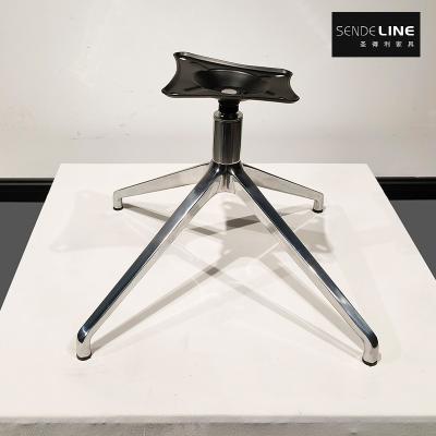 China 360 Degree Rotation Aluminum Chair Base with Polished Finish and 250 Lbs Weight Capacity for sale