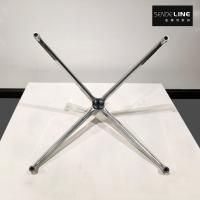 China 360 Degree Rotation Aluminum Chair Base with Polished Finish and 250 Lbs Weight Capacity for sale
