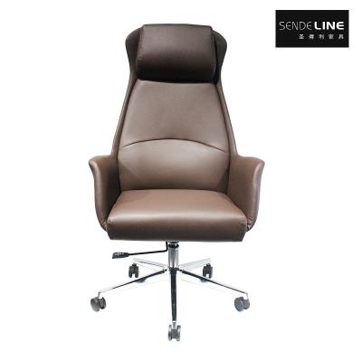 China Office Swivel Chair with High Density Foam Padding, 700mm Five-Star Base, and PU Leather Upholstery for Enhanced Comfort for sale