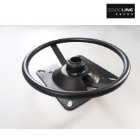 China Iron metal bar stool accessories, black spray finish swivel lift mechanism for sale