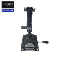 China Office chair mechanism with square base support, featuring swivel, height adjustment, and reclining functions. for sale