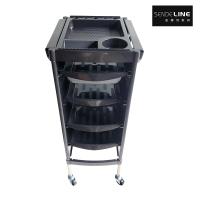 China Four-layer Storage Hair Salon Storage Rack with Move Freely Option and Compact 365*335*880mm Dimensions for sale