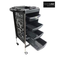 China Four-layer Storage Hair Salon Storage Rack with Move Freely Option and Compact 365*335*880mm Dimensions for sale