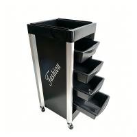 China Hair Salon Trolley with Multi-Layer Storage, Freely Movable and Lightweight Design for Barber Chair Base for sale