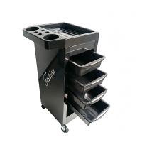China 4-Tier Hair Salon Storage Trolley with 405*380*920mm Dimensions and 4 Wheels for Easy Mobility for sale