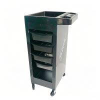 China 4-Tier Hair Salon Storage Trolley with 405*380*920mm Dimensions and 4 Wheels for Easy Mobility for sale
