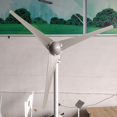 China IP65 Small Horizontal Wind Turbine 24V 48V 600W 800W Horizontal Axis Wind Machine for sale