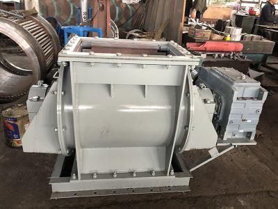 China ISO Rotary Airlock Feeder ALRF 630×630 for Powdery Materials with 35 m³/h Capacity and 10.6 r/min Speed for sale