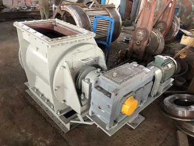 China Electric Rotary Air Lock Feeder for Cement Plants - 35-700 m³/h Capacity with 4-15 kW Motor Power for sale