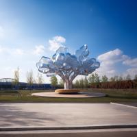 China Tree Inspired Sculptural Shade Canopy 	Art Tree Sculpture For Real Estate Hospitality for sale