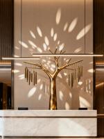 China Modern Artistic Metal Tree Installation for Resort Garden Public Art Zone Decoration for sale