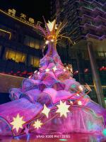 China Large-Scale Glimmering Christmas Tree Cluster - Stainless Steel Installation for Commercial Center Atriums for sale