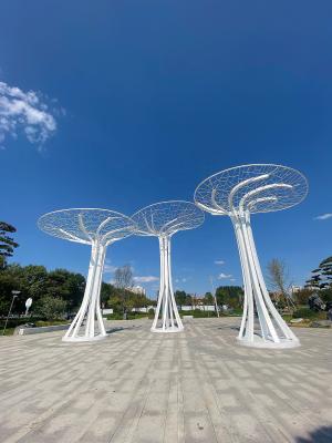 China China Factory Direct Custom RGB DMX 512 Control Outdoor Landscape Sculpture Lights IP65 Stainless Steel Hand Forged 360 Tree for sale