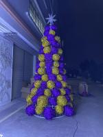China High Quality IP65 LED Christmas Tree Lights Giant Festive Cone with AC Power Supply for Outdoor Shopping Mall Decorations 5M for sale