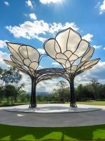 China Magical Forest Light Custom Glowing Art Tree Sculpture For Theme Parks Night Gardens for sale