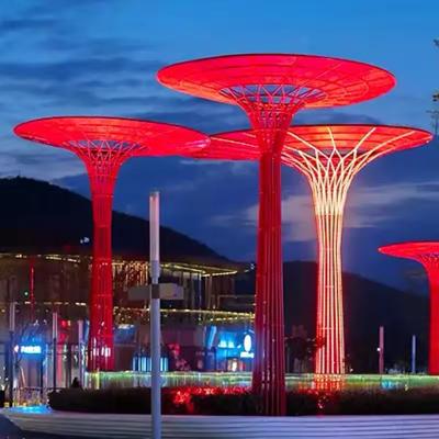 China Aesthetically Inspired Large-Scale Outdoor Metal Sculptures Gravure Printing and Enamelling Technique Tree-Themed Masterpiece for sale