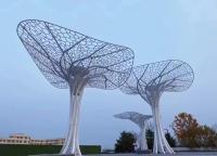 China Aesthetically Inspired Large-Scale Outdoor Metal Sculptures Gravure Printing and Enamelling Technique Tree-Themed Masterpiece for sale