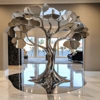 China Indoor Decorative Stainless Steel Sculpture, Tailored for Mall Exhibition Areas for sale