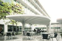 China Leaf Canopy Sculpture - Nature-Inspired Architectural Shade & Rain Protection for sale