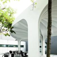 China Leaf Canopy Sculpture - Nature-Inspired Architectural Shade & Rain Protection for sale