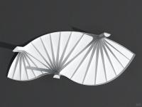 China Leaf Canopy Sculpture - Nature-Inspired Architectural Shade & Rain Protection for sale