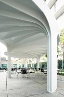 China Leaf Canopy Sculpture - Nature-Inspired Architectural Shade & Rain Protection for sale