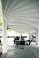 China Leaf Canopy Sculpture - Nature-Inspired Architectural Shade & Rain Protection for sale