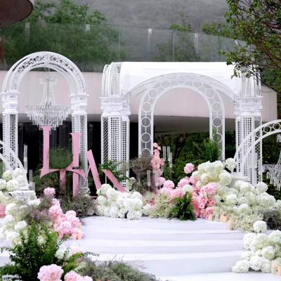 China Nature Inspired Wedding Sculpture Wall Geometric Botanical Backdrops For Lawn Ceremonies for sale