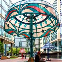 China Oversized Luminous Installation Combining Art History with Modern Technology for sale