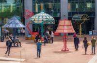 China Oversized Luminous Installation Combining Art History with Modern Technology for sale