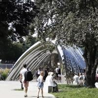 China Modern Stainless Steel Colonnade Walkway Cover for Cultural Tourism Projects for sale