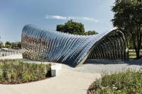 China Modern Stainless Steel Colonnade Walkway Cover for Cultural Tourism Projects for sale