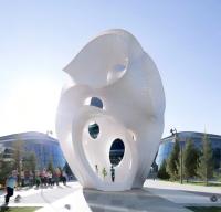 China White Stainless Composite Construction with Hollow Cut-Out Patterns for sale