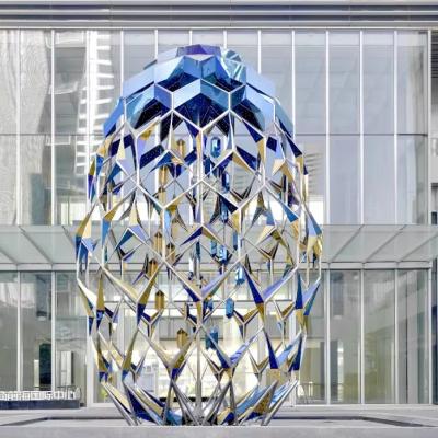 China Stardome Custom Large Modular Crystal Globe Sculpture with Perforated Starry Sky Design for Commercial Plazas for sale