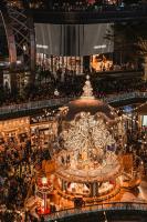 China Giant Sparkling Christmas Crystal Ball - Architectural Stainless Steel Installation for Commercial Centers for sale