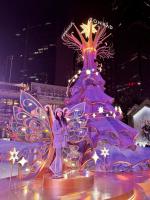 China Frosted LED Christmas Tree Sculpture - Weather-Resistant Stainless Steel for Outdoor Architectural Landscapes for sale