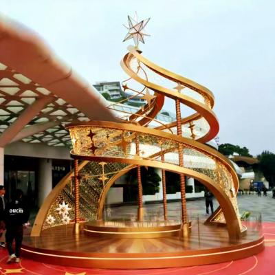 China EyecatchingCommercial Center Stainless Steel Sculpture: the Ultimate Christmas Decoration for Shopping Malls for sale