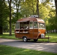 China Hotdog & Retail Applicable Stainless Steel Mobile Sculpture for Commercial Catering for sale