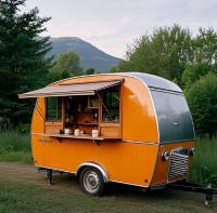 China Hotdog & Retail Applicable Stainless Steel Mobile Sculpture for Commercial Catering for sale