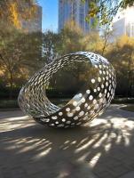 China Mirror Polished Stainless Steel for Sculpture Pearl Sphere-Modern Public Art Coastal Resorts Urban Landscapes Casting for sale